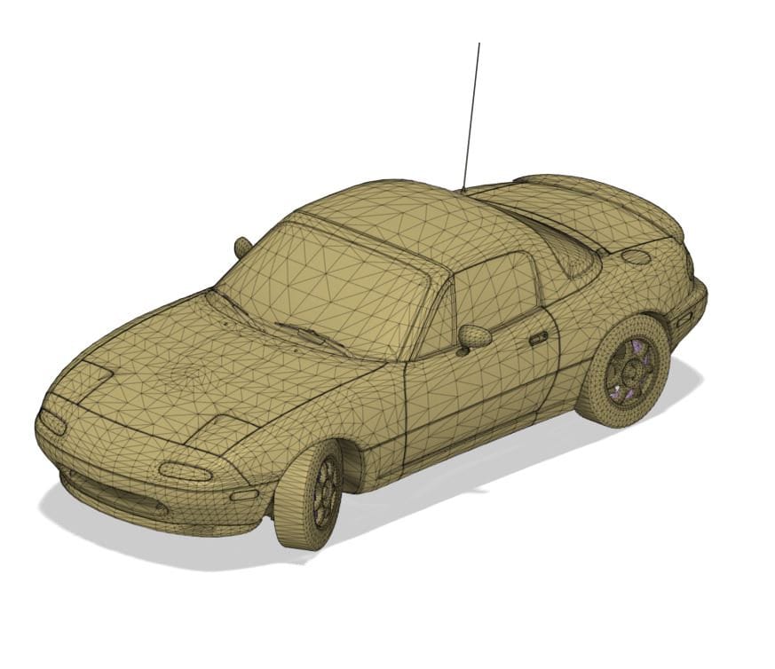 Mazda Miata 3D Model 1:1 Scale - Etsy