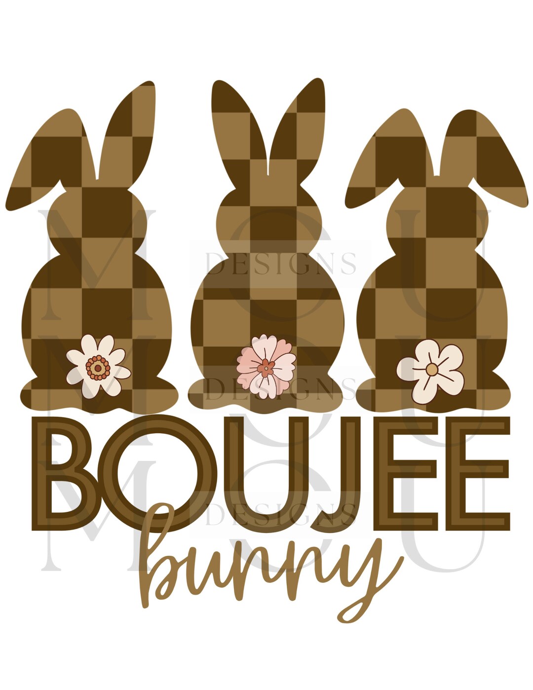 Bougie Boujee Bunny Flower Cotton Tail Preppy Pink Easter - Etsy