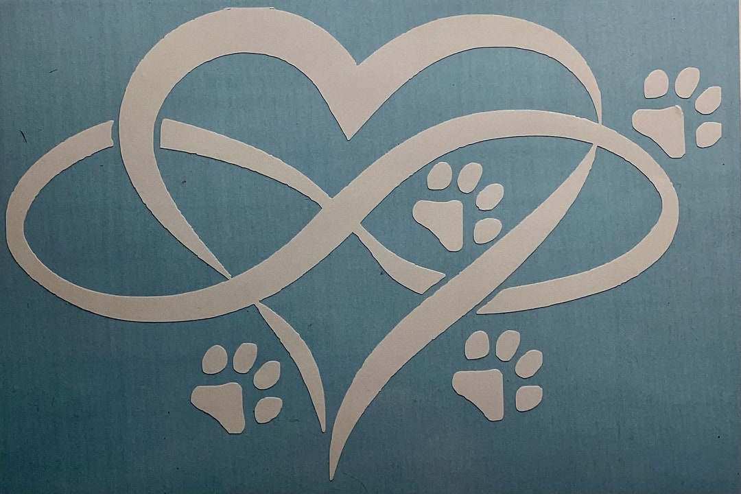 Infinity Paw Prints - Etsy
