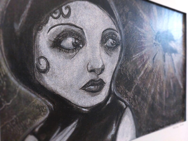 Fly Charcoal Drawing Original Insect Art 7x10in Matted 12x15 OOAK ...
