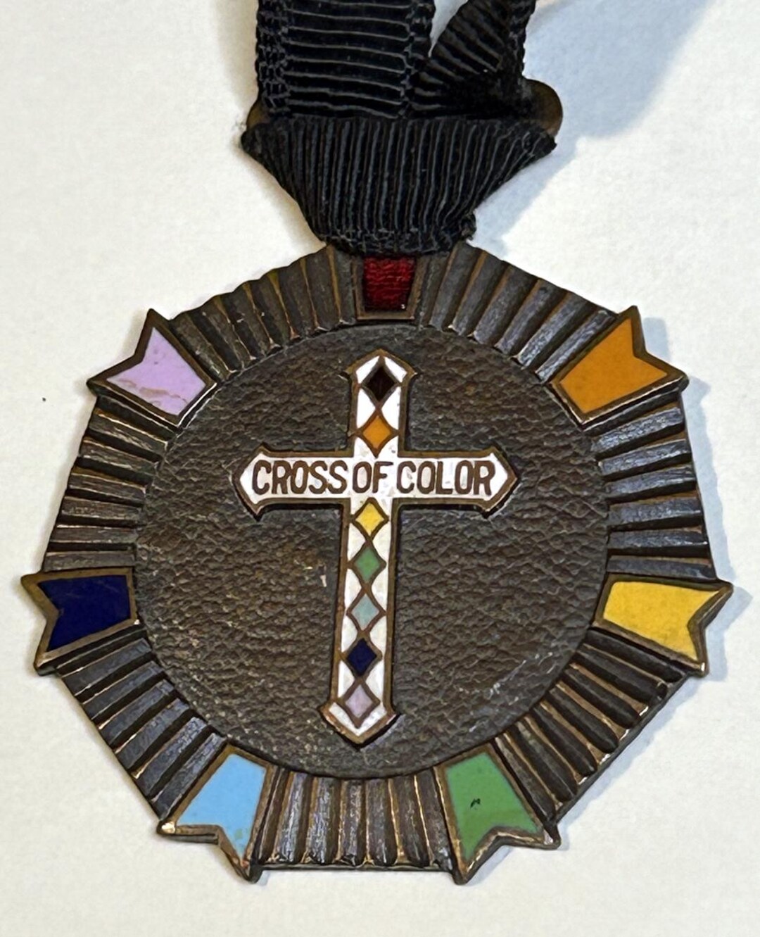 Vintage Masonic Cross of Color Award Order of the Rainbow for Girls ...