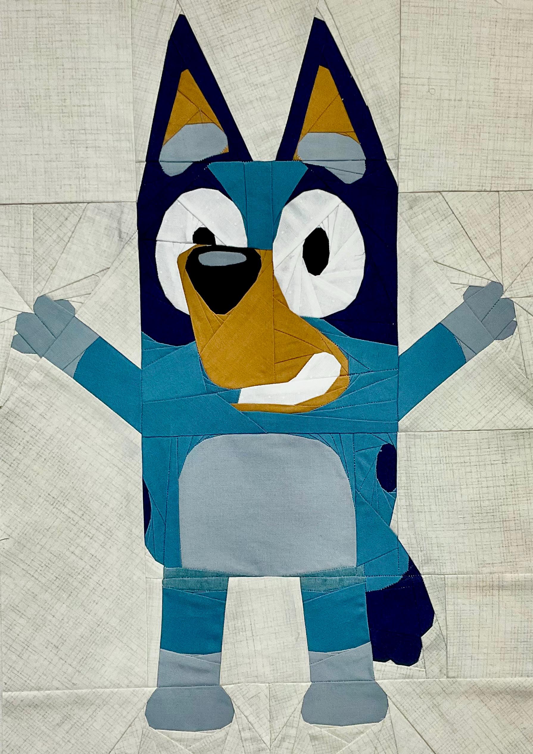 Bluey Foundation Paper Pieced PDF Downloadable Children’s Quilt Pattern ...