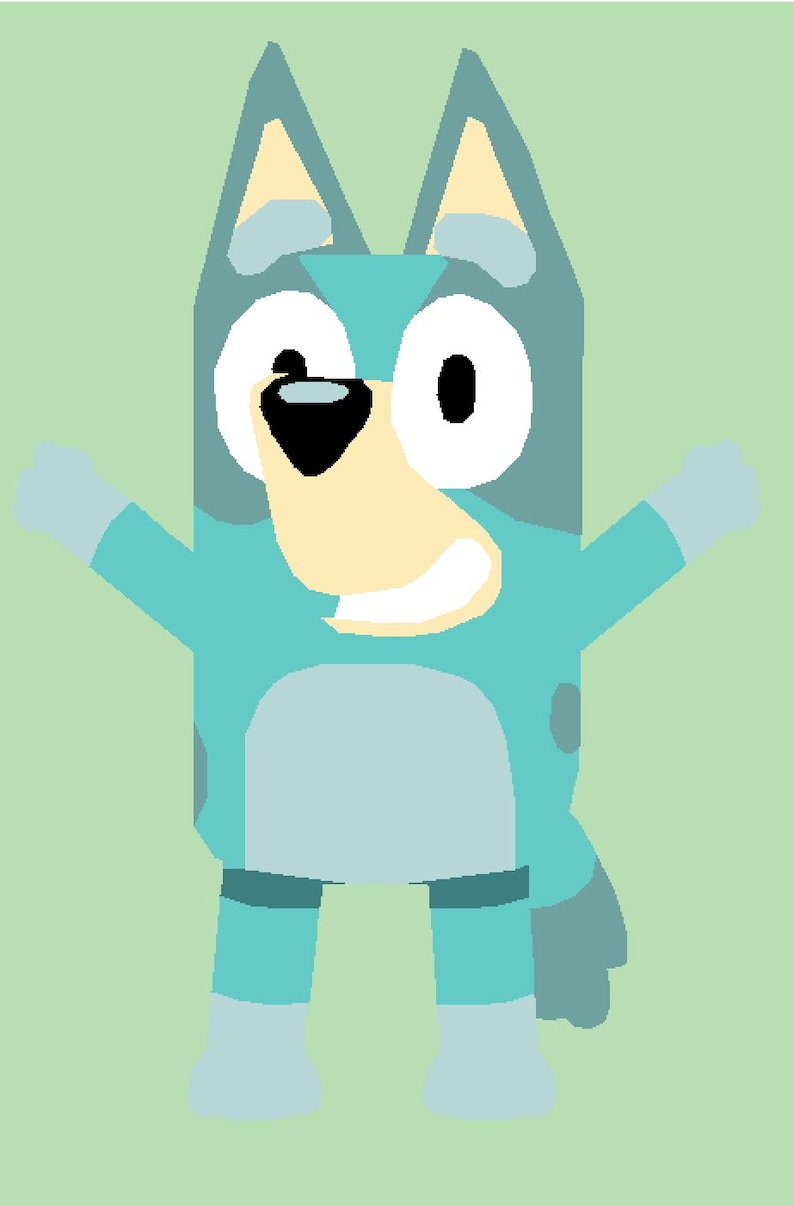 Bluey Foundation Paper Pieced PDF Downloadable Children’s Quilt Pattern ...