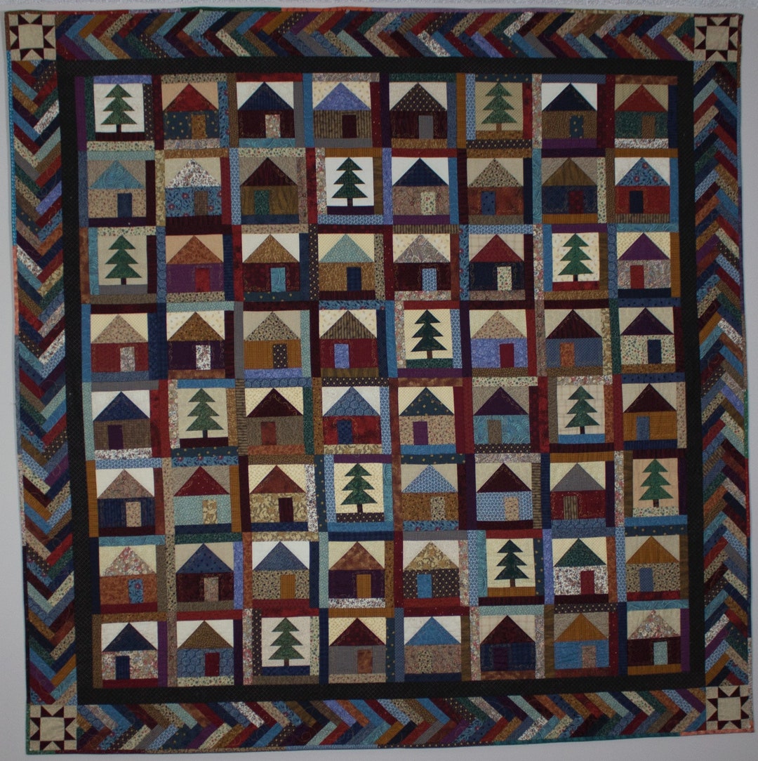 Country Houses Quilt - Etsy