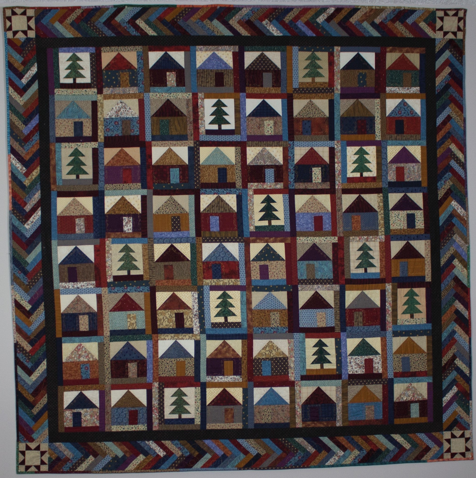 Country Houses Quilt - Etsy