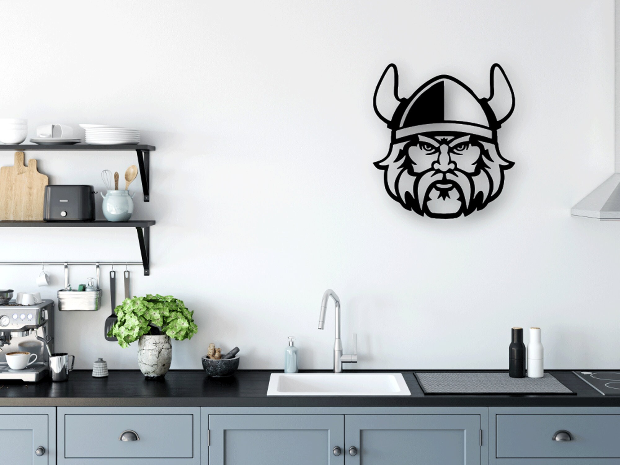 Viking Vikings Laser Cut Svg Dxf Files Wall Sticker Engraving - Etsy ...