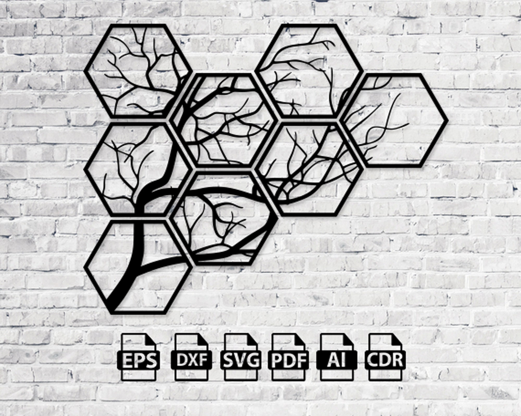 Tree of Life Branch Laser Cut Svg Dxf Pdf Files Wall Sticker - Etsy