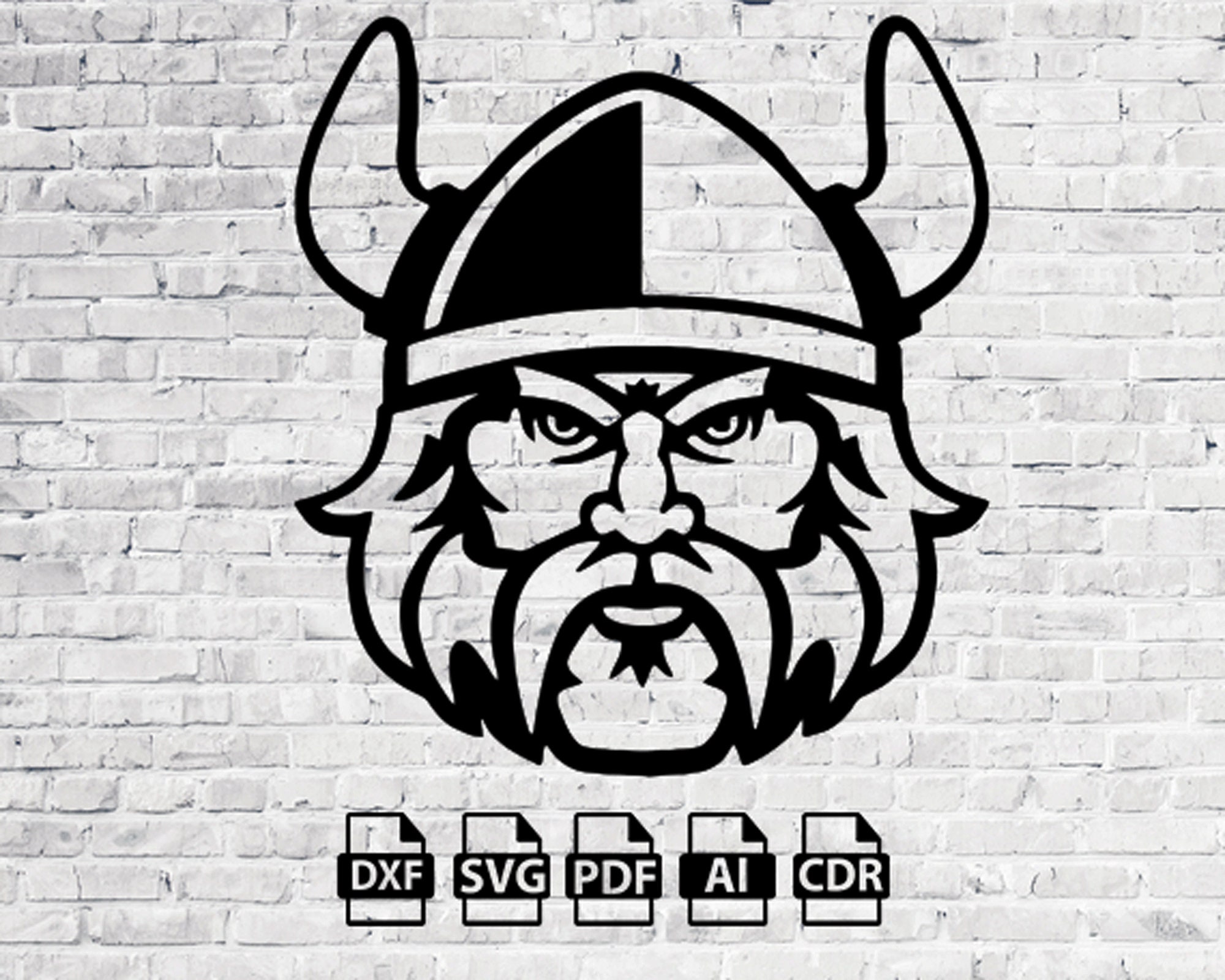 Viking Vikings Laser Cut Svg Dxf Files Wall Sticker Engraving - Etsy ...