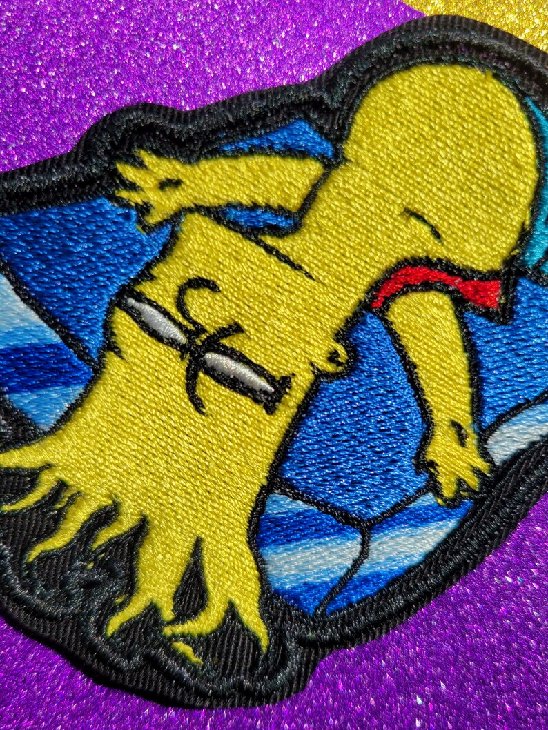 The Simpsons slag-off Bart Simpson Patch - Etsy