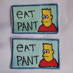 Bart Simpson 'eat Pant' Patch - Etsy