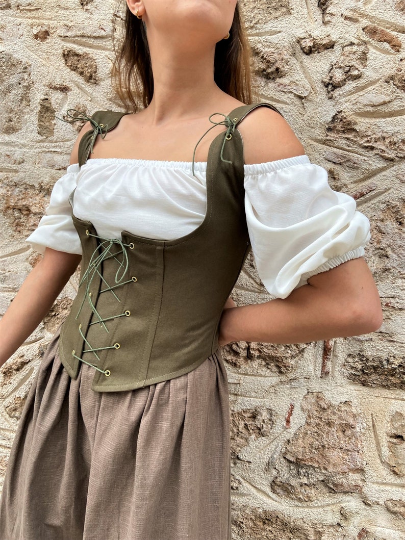 Corset Top Renaissance Peasant Bodice Ren Fair Corset - Etsy Canada