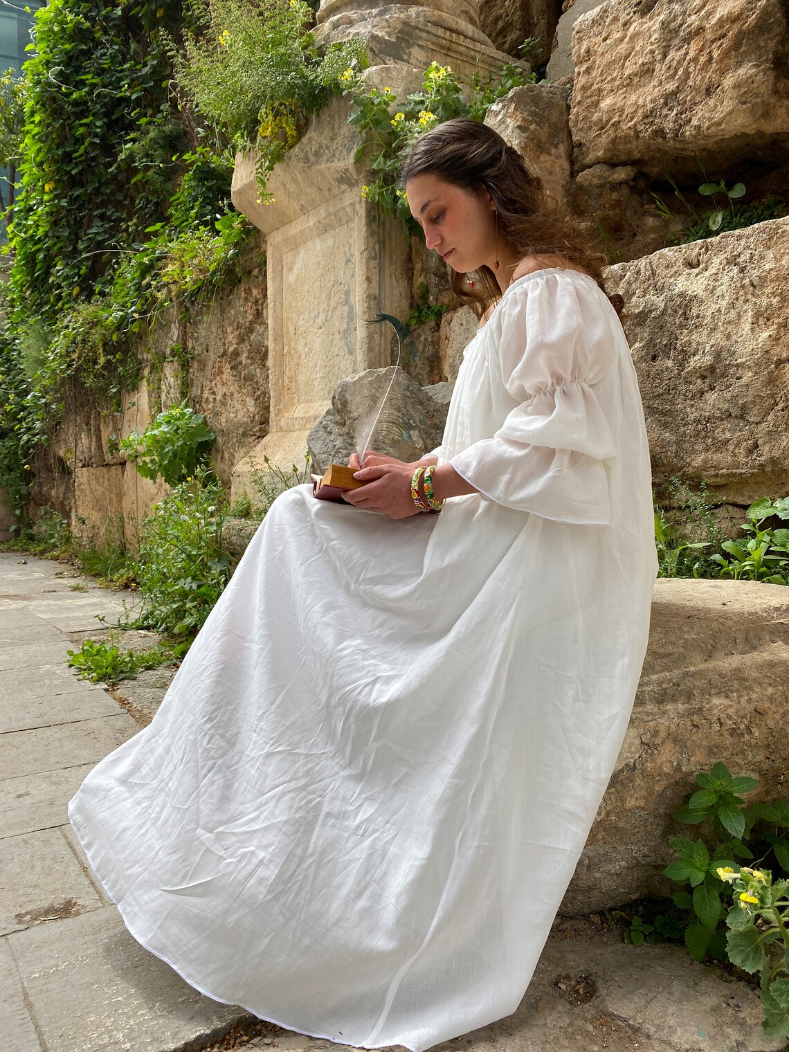 Cotton Silky Renaissance Dress Renaissance Chemise White - Etsy