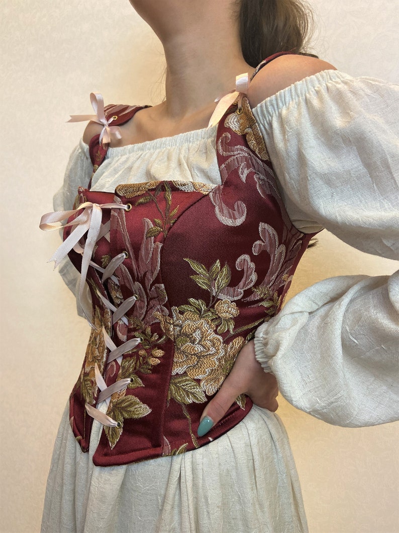 Renaissance Corset Peasant Bodice Ren Fair Corset Corset - Etsy