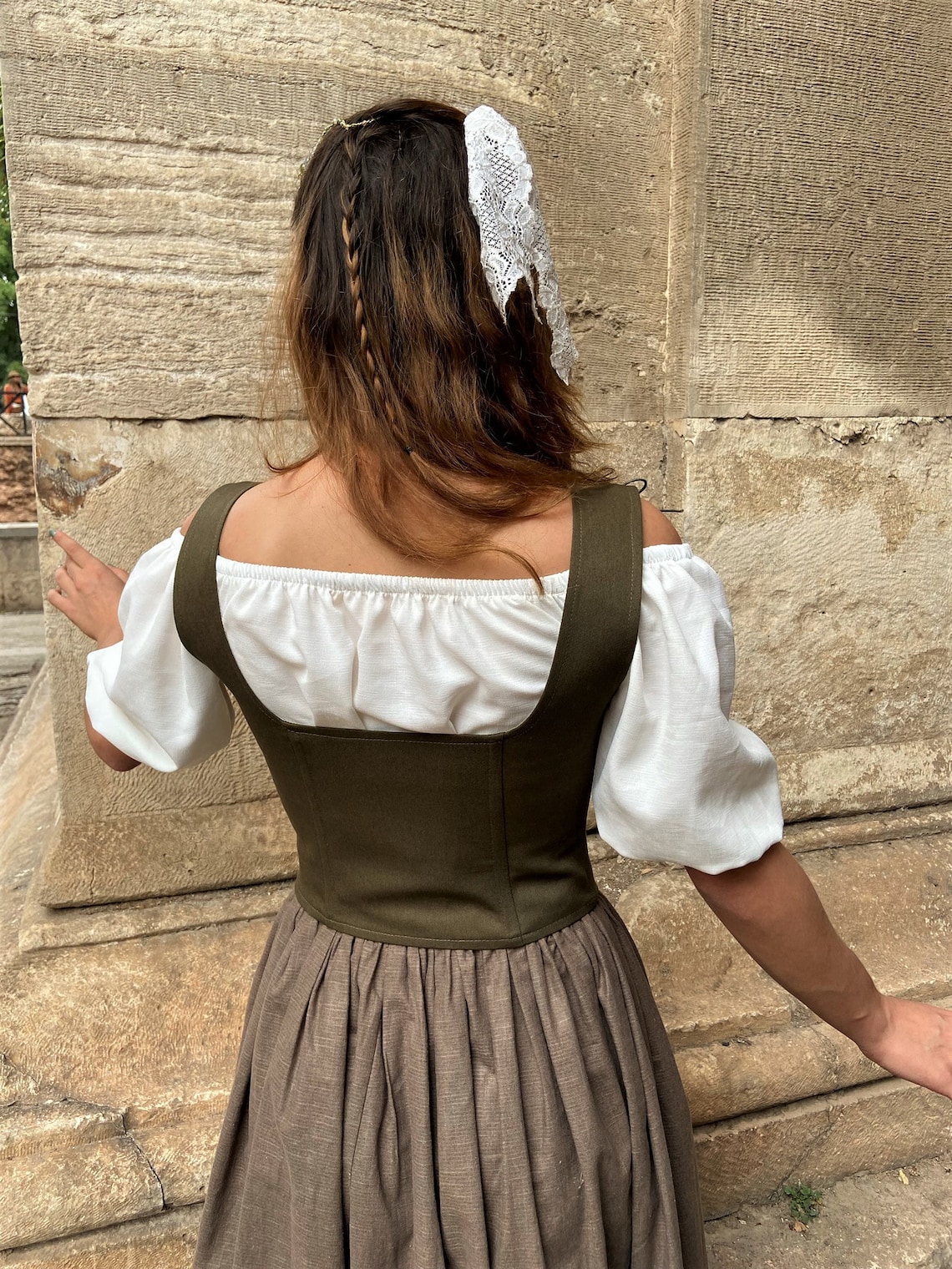 Corset Top Renaissance Peasant Bodice Ren Fair Corset | Etsy