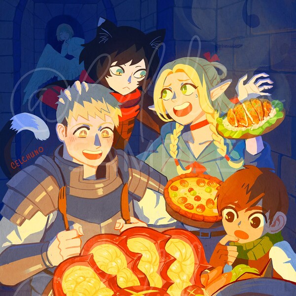 Bug Snacks Dungeon Meshi Food Art Print and Postcard - Etsy Canada