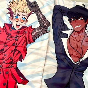 TRIGUN Body Pillow Covers Vash Wolfwood Dakimakura Maximum Trimax ...