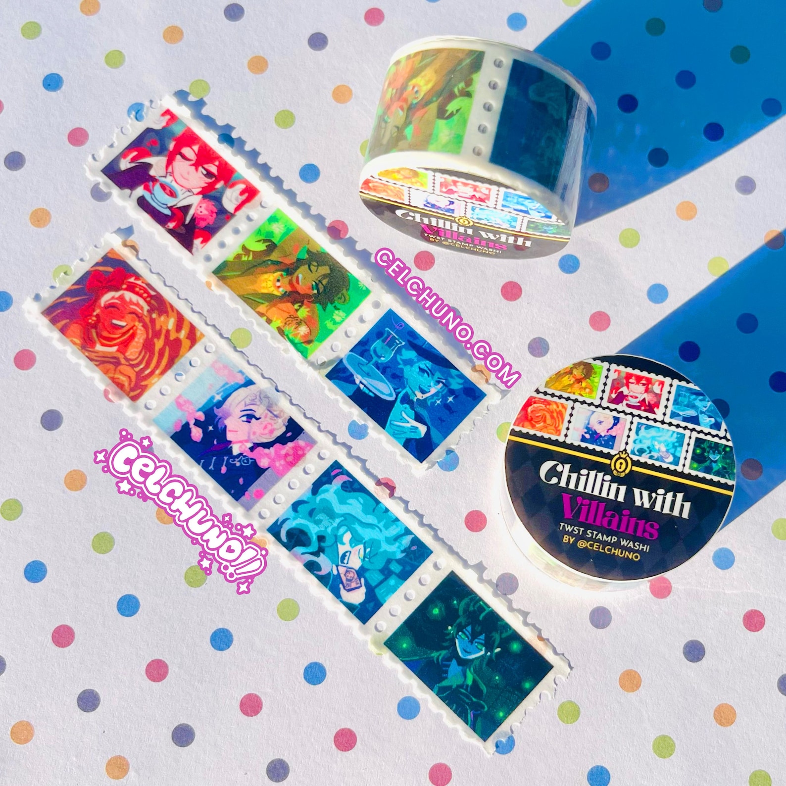 TWST Chillin' With Villains Housewarden Stamp Washi Tape With Riddle ...