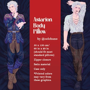 Astarion Baldur's Gate 3 Body Pillow - Etsy