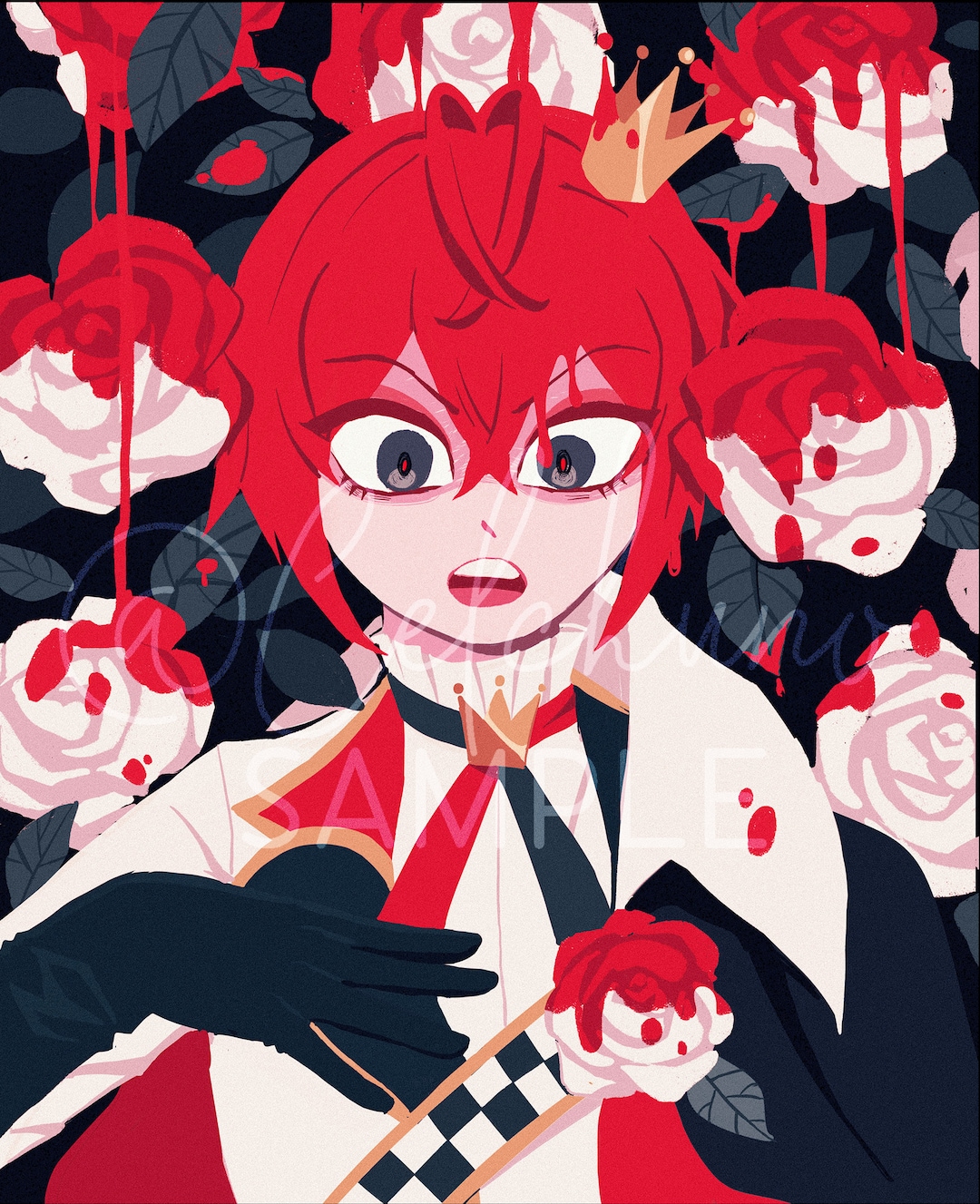 Riddle Rosehearts TWST Print Twisted Wonderland Gift - Etsy