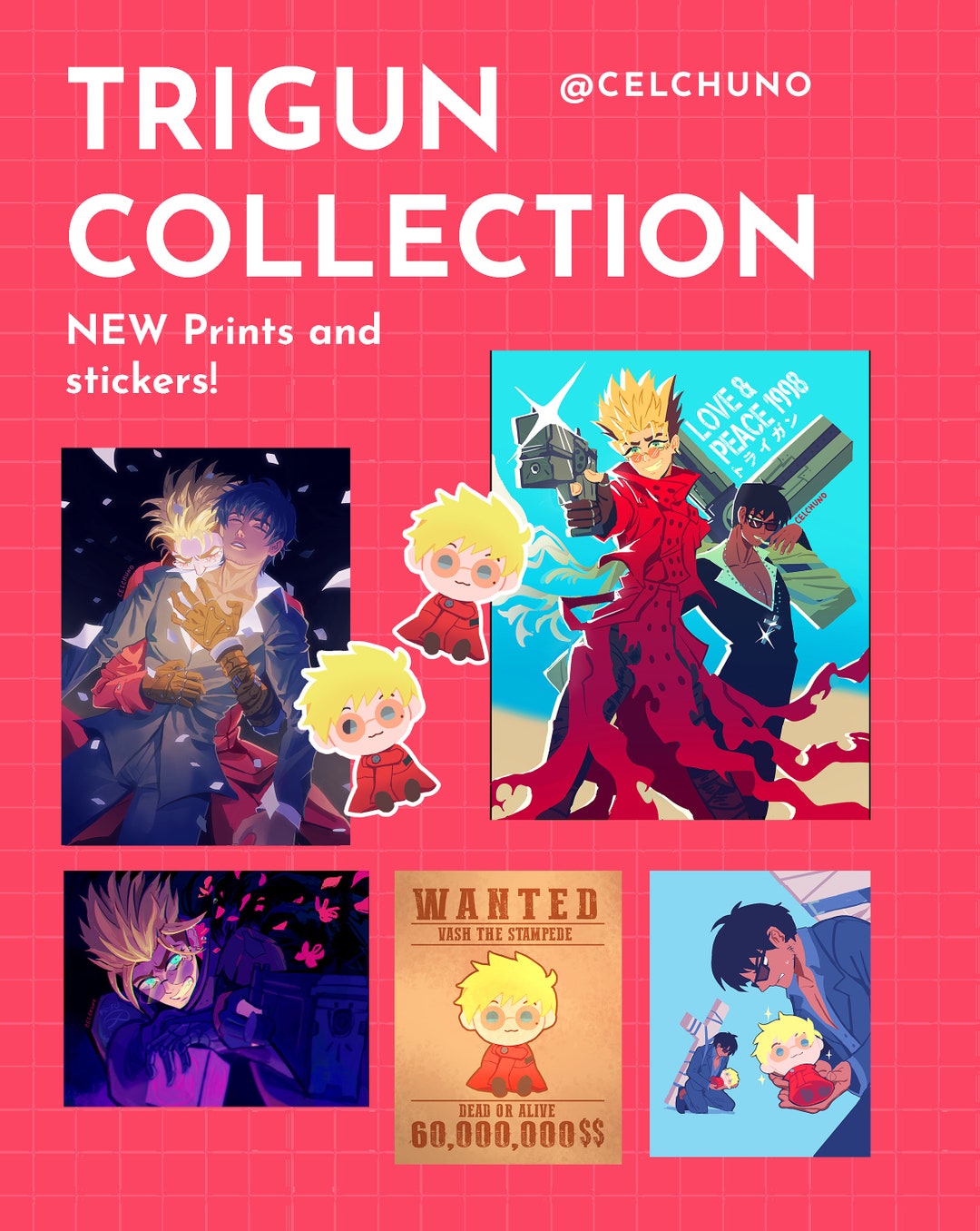 TRIGUN Print and Sticker Collection - Etsy