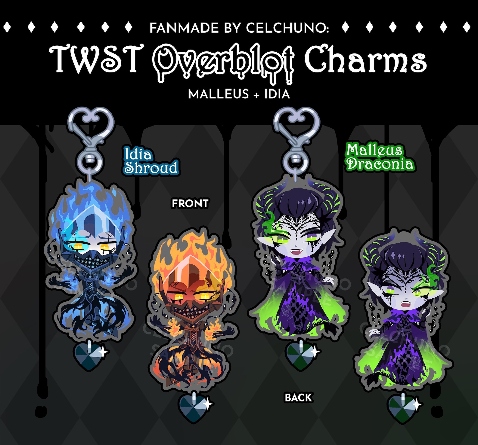 TWISTED WONDERLAND Overblot Riddle Leona Azul Jamil Vil Idia Malleus ...