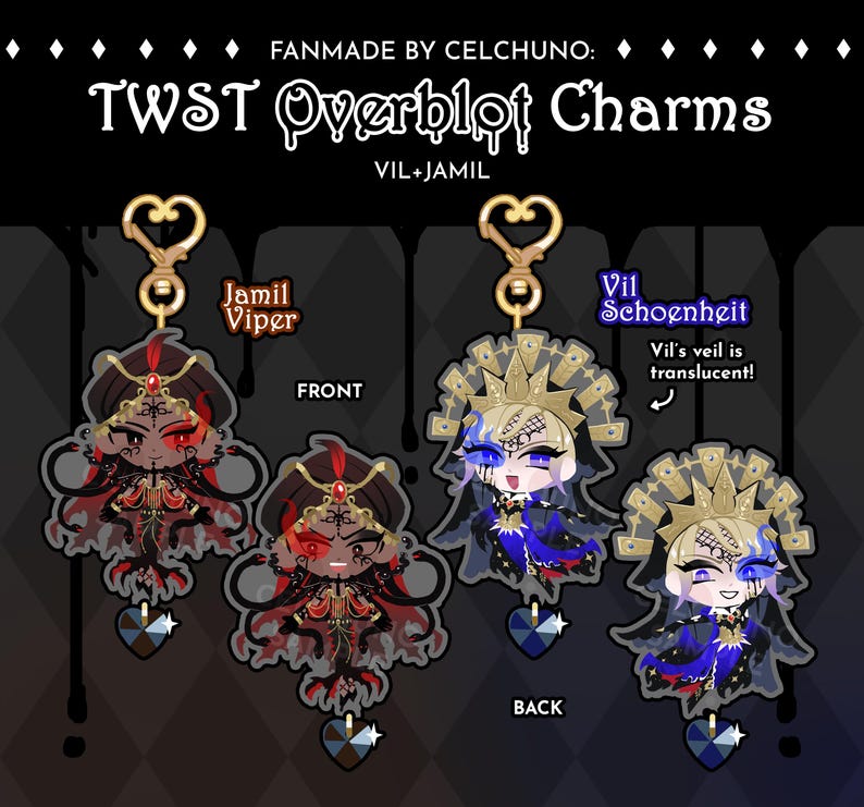 TWISTED WONDERLAND Overblot Riddle Leona Azul Jamil Vil Idia Malleus ...