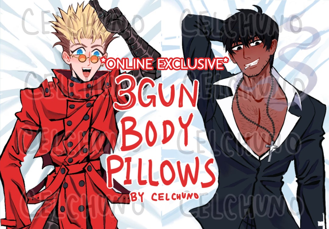 TRIGUN Body Pillow Covers Vash Wolfwood Dakimakura Maximum Trimax ...