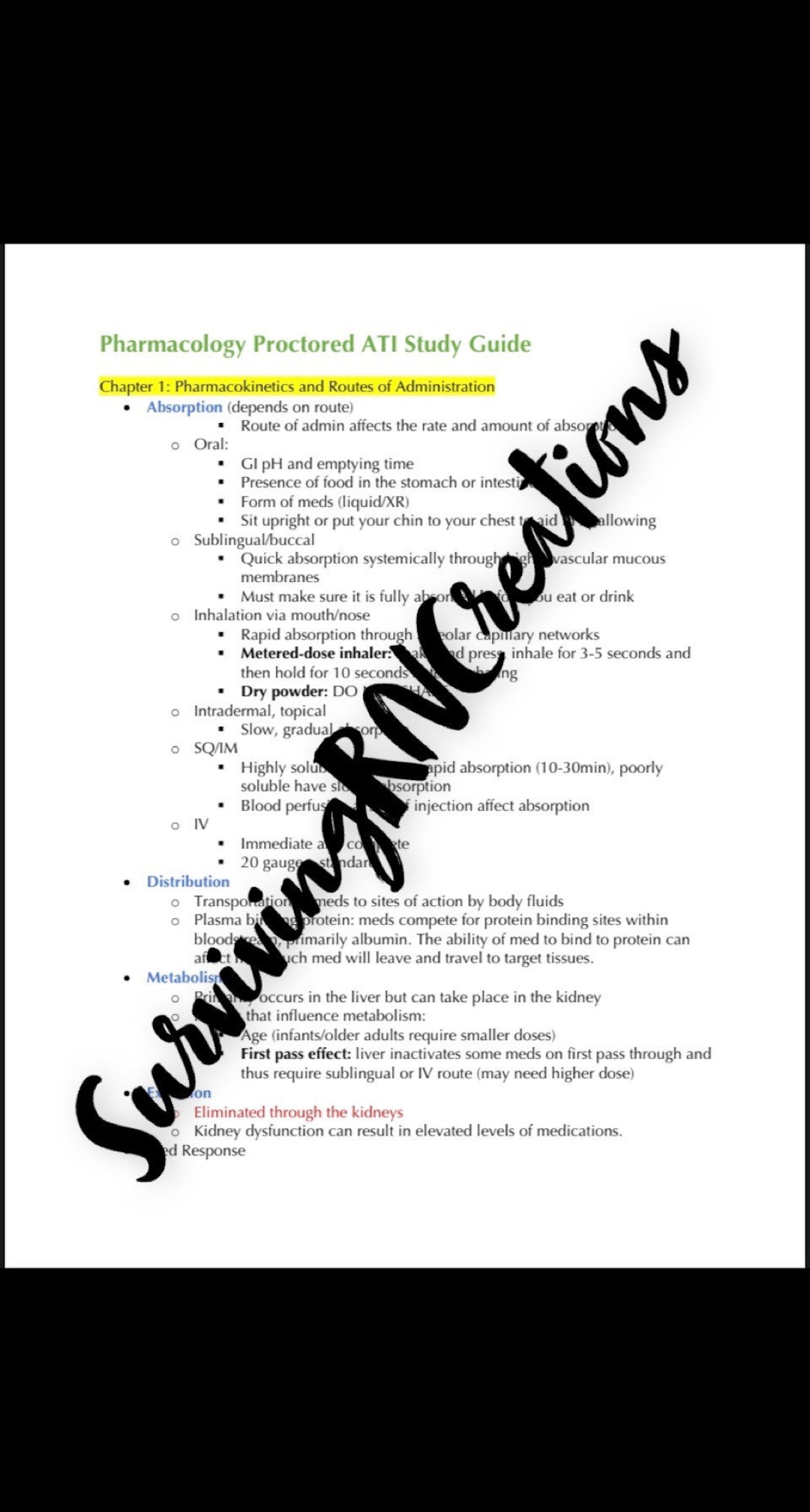 RN ATI Pharmacology Proctored Review - Etsy