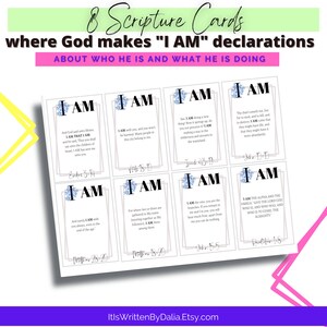 32 I AM Affirmation Cards, Biblical Affirmation, Printable Affirmation ...