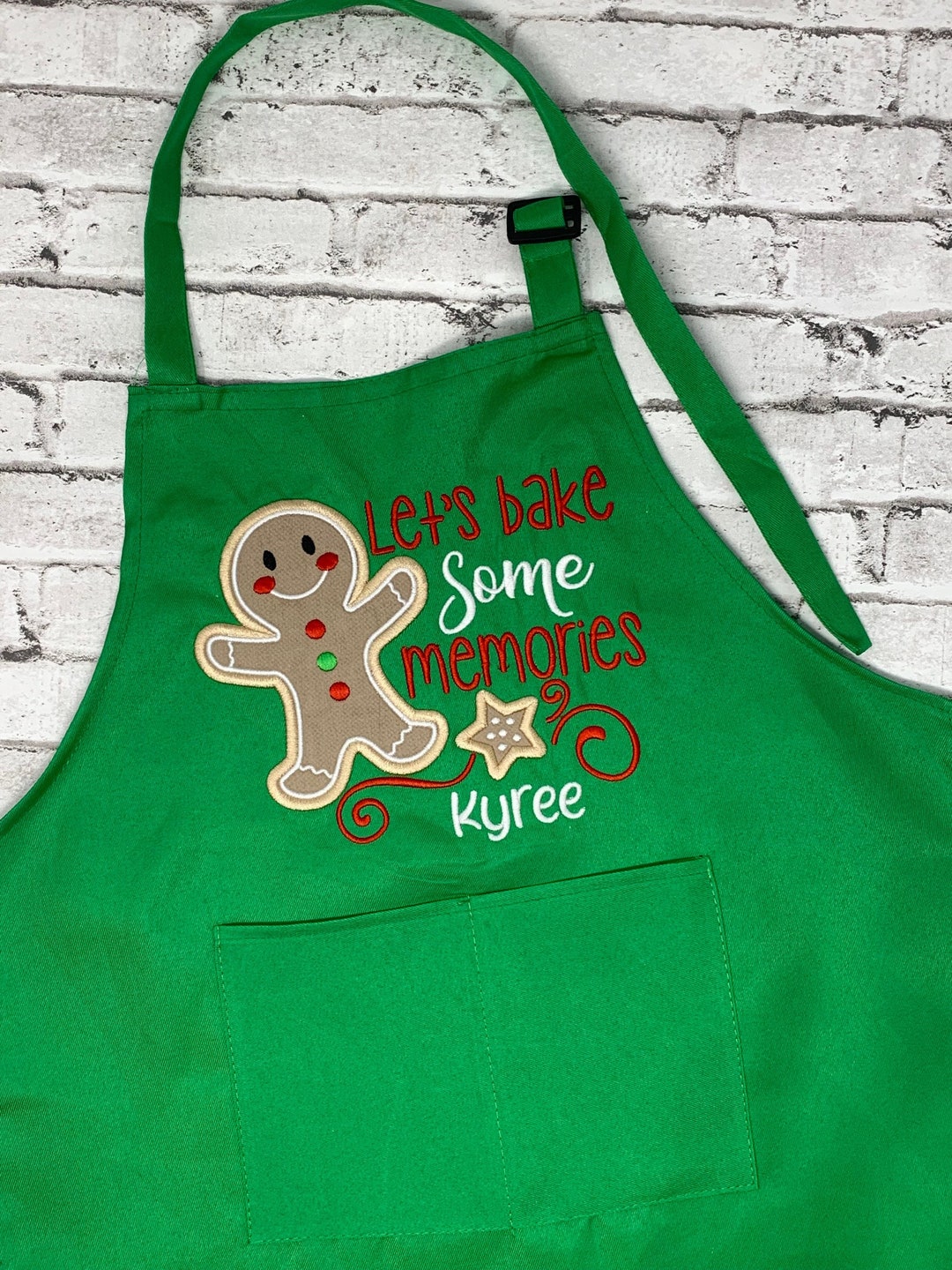 Personalized Christmas Apron, Kids Christmas Apron, Kids Baking Apron ...