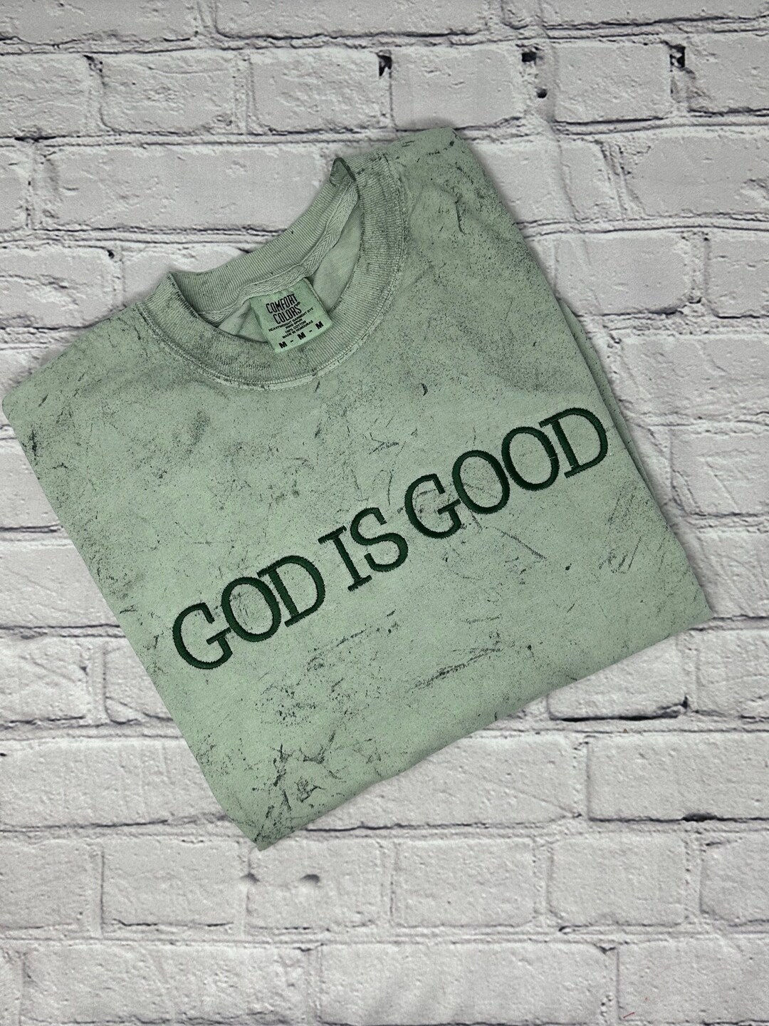 Tie Dye God is Good T-shirt: Embroidered Inspirational Tee - Etsy