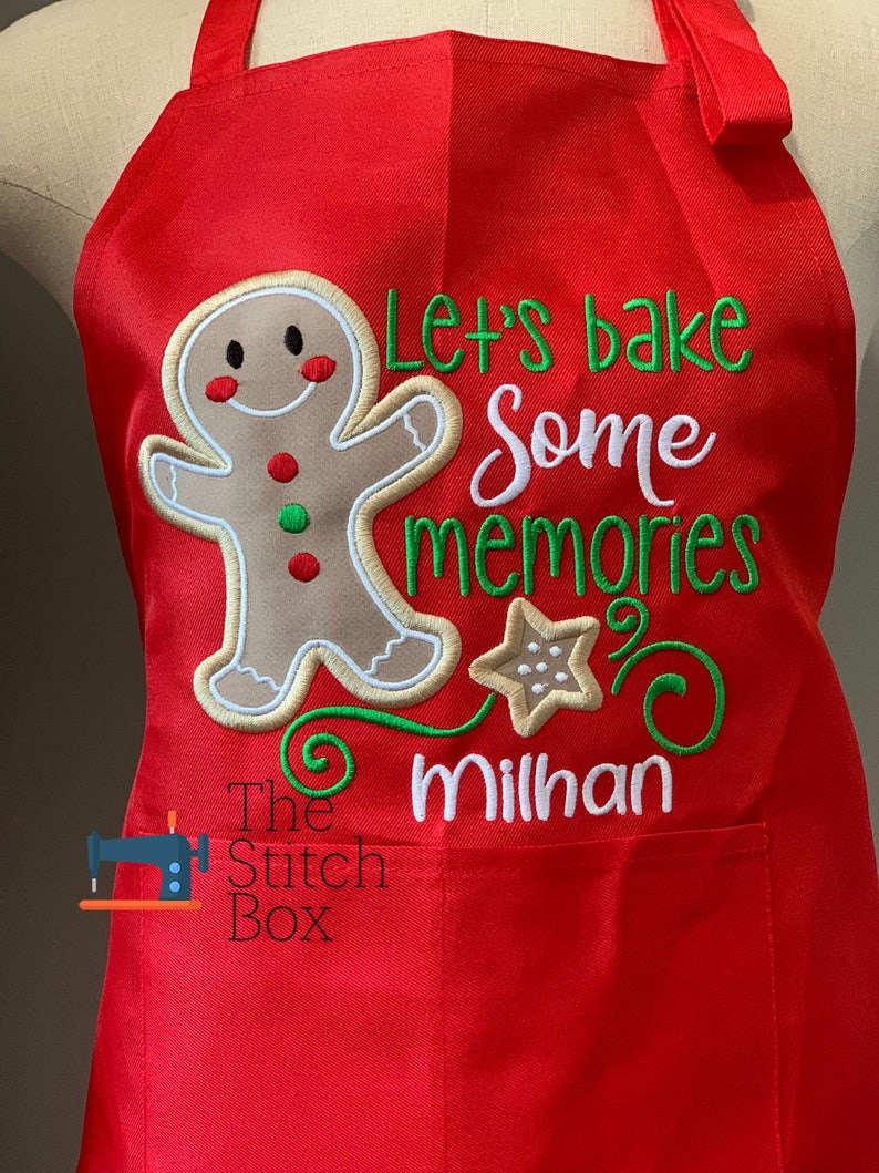 Personalized Christmas Apron Kids Christmas Apron Kids - Etsy