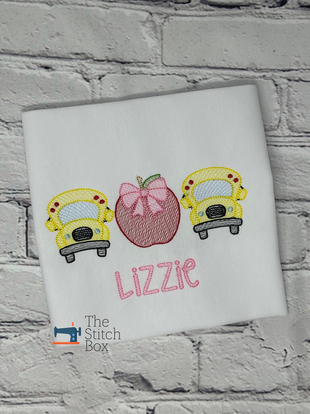 Personalized Embroidered School Bus Shirt - First Day of School - Etsy