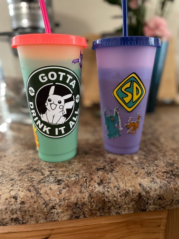 Vinyl Sticker Cups Custom | Etsy