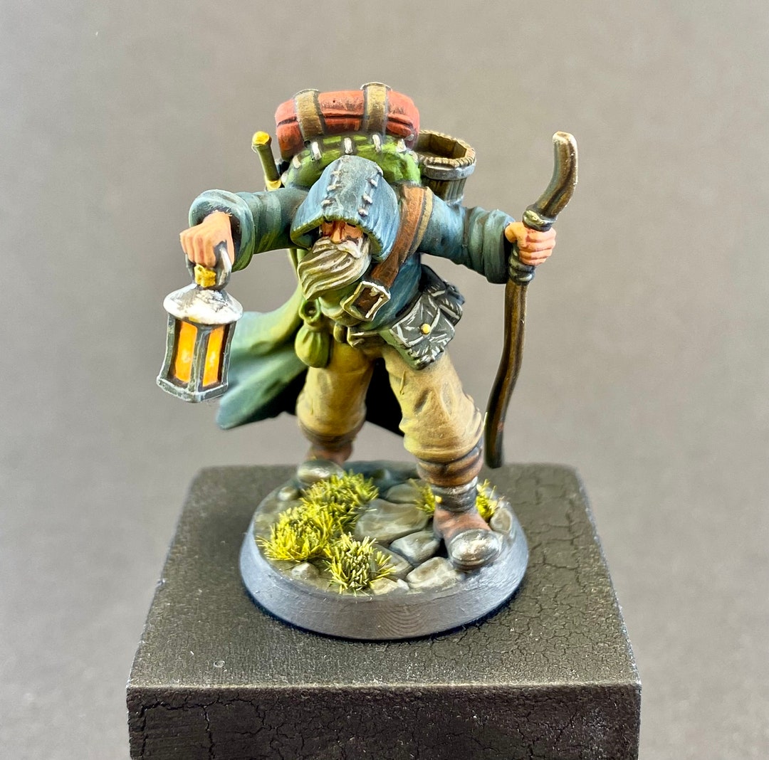 Handpainted Dnd Miniature Wanderer 32 Mm - Etsy