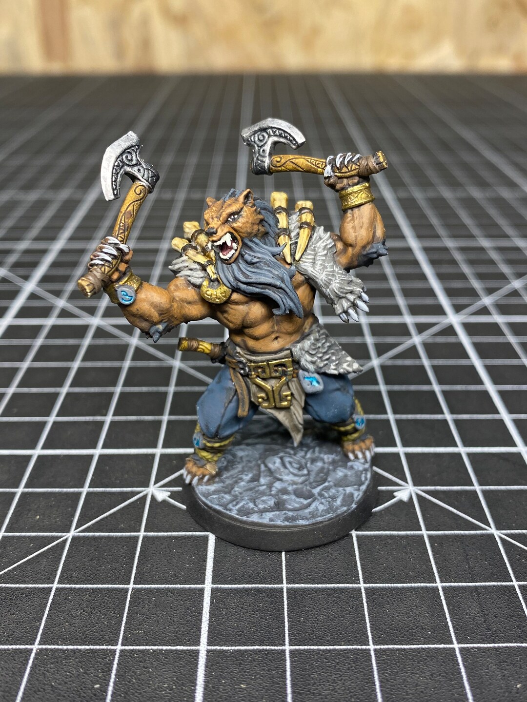 Handbemalte Dnd Miniatur - Skin Changer Bear - Etsy