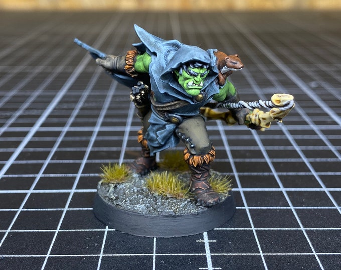 Handbemalte Dnd Miniatur Half Orc Ranger - Etsy