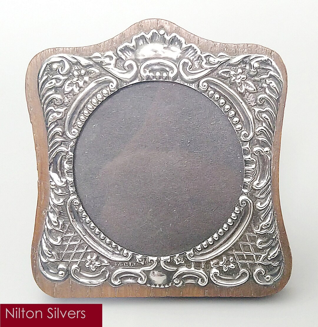 Antique Edwardian Miniature Silver Photo Frame, Green & Cadbury, B'ham ...