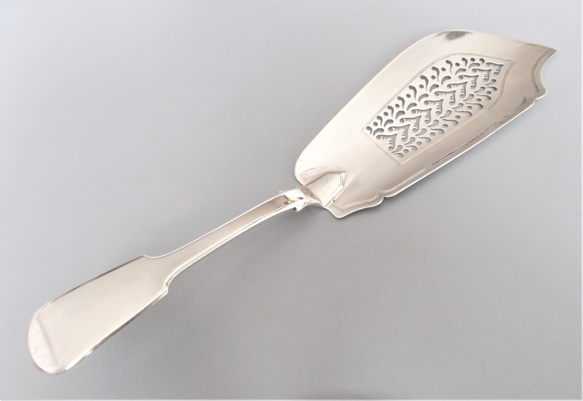 Antique Georgian Solid Silver Fish Slice Jonathan Hayne | Etsy