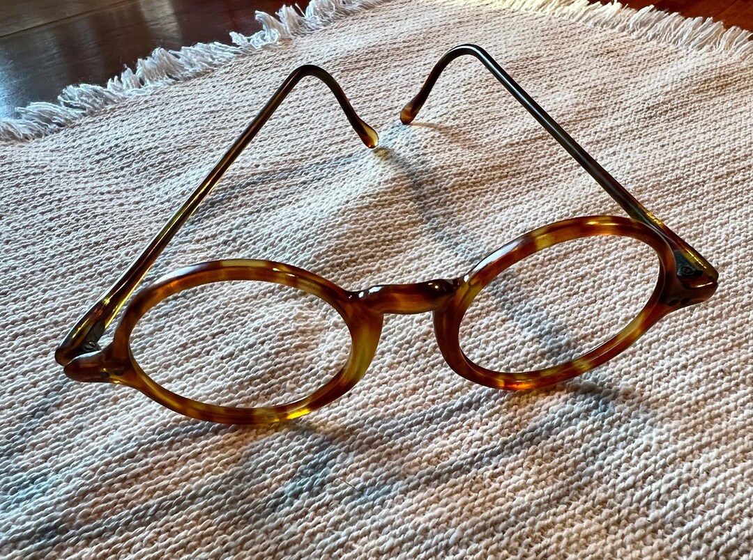 Vintage Tortise Shell Bakelite Eyeglass Frames From the 1920s - Orange ...