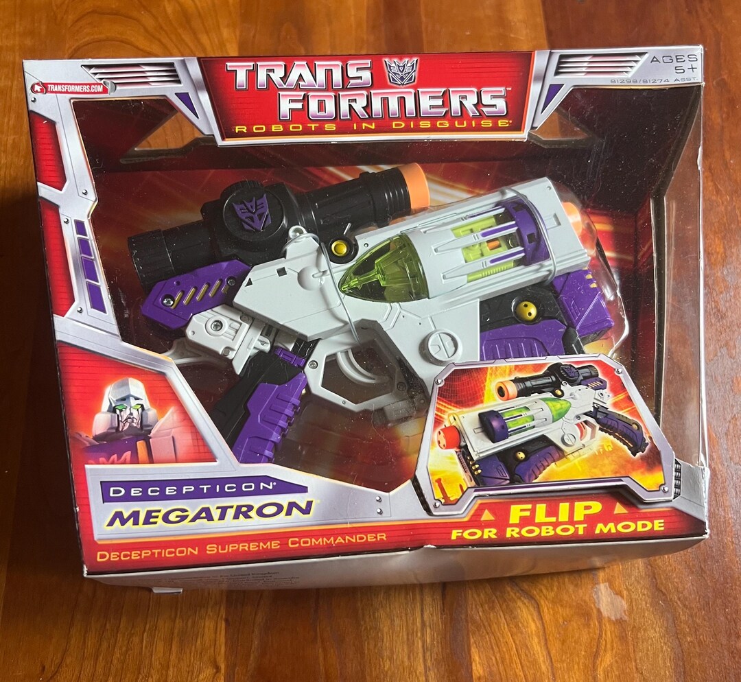 Transformers Deception Megatron Action Figure 2004 Original in Box - Etsy