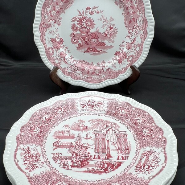 Red Transfer Ware - Etsy