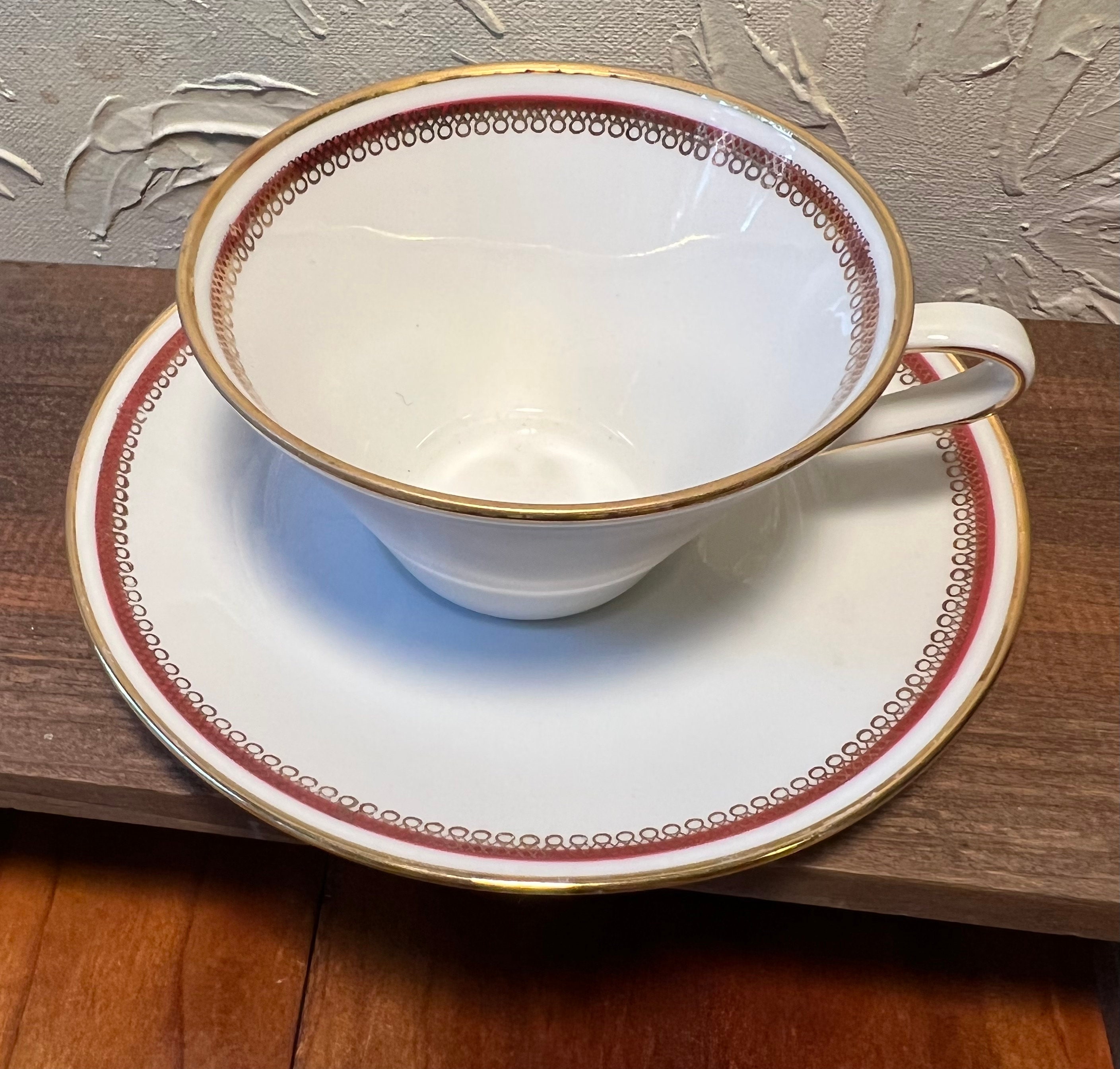 Royal Crown Tea Cups (set of 4) - Myotts Staffordshire - the Crowning ...