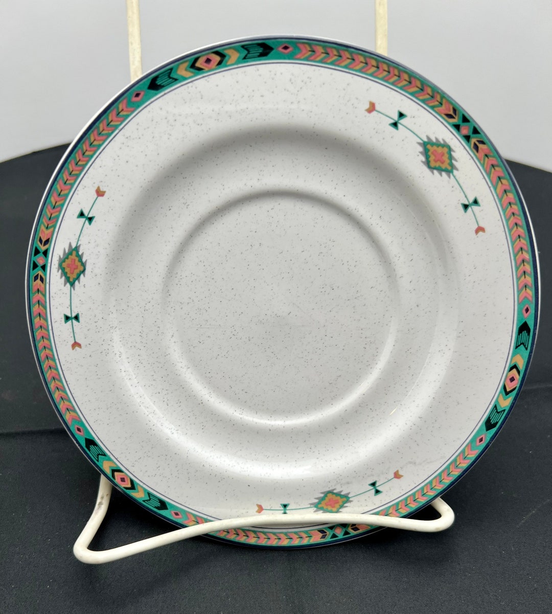 Studio Nova Azteca Pattern Saucers (set of 4) Vintage 1990s - Etsy