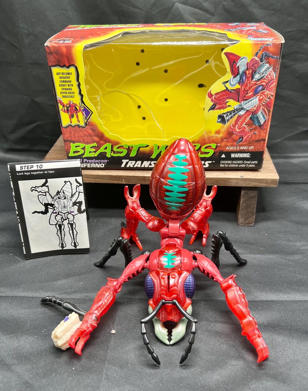 Transformers Beast Wars Predacon Inferno in Box With Instruction Manual ...