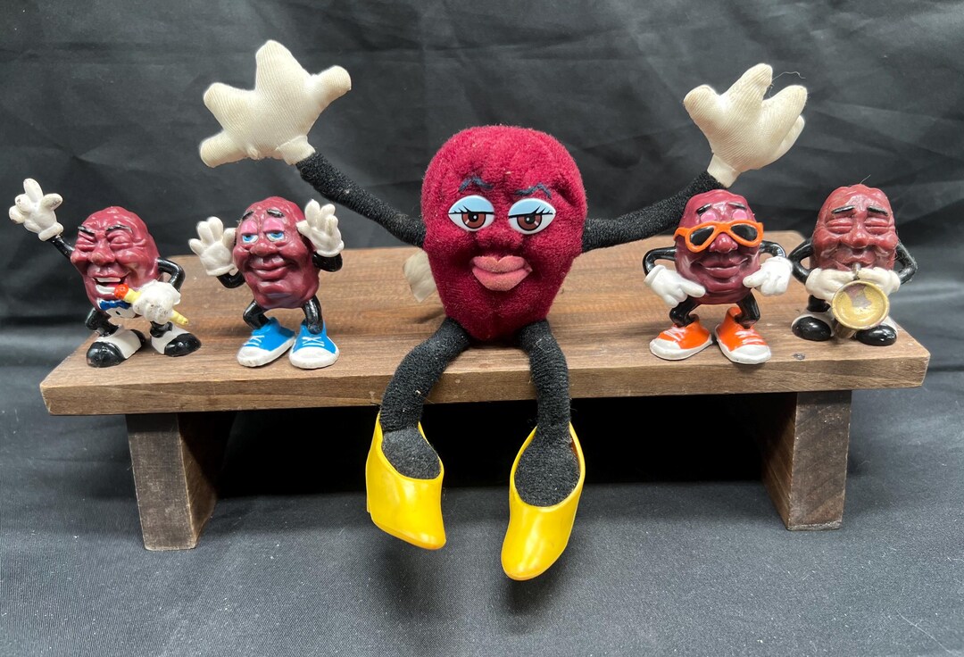 Vintage California Raisins Figures From 1987 Collection of 4 PVC ...