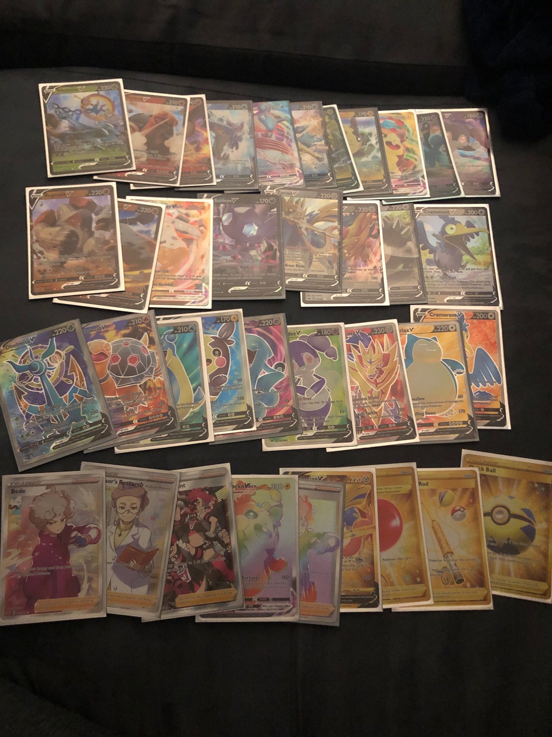 Sword and Shield Base Vs, Vmaxs, Full Arts, Secret Rares - Etsy