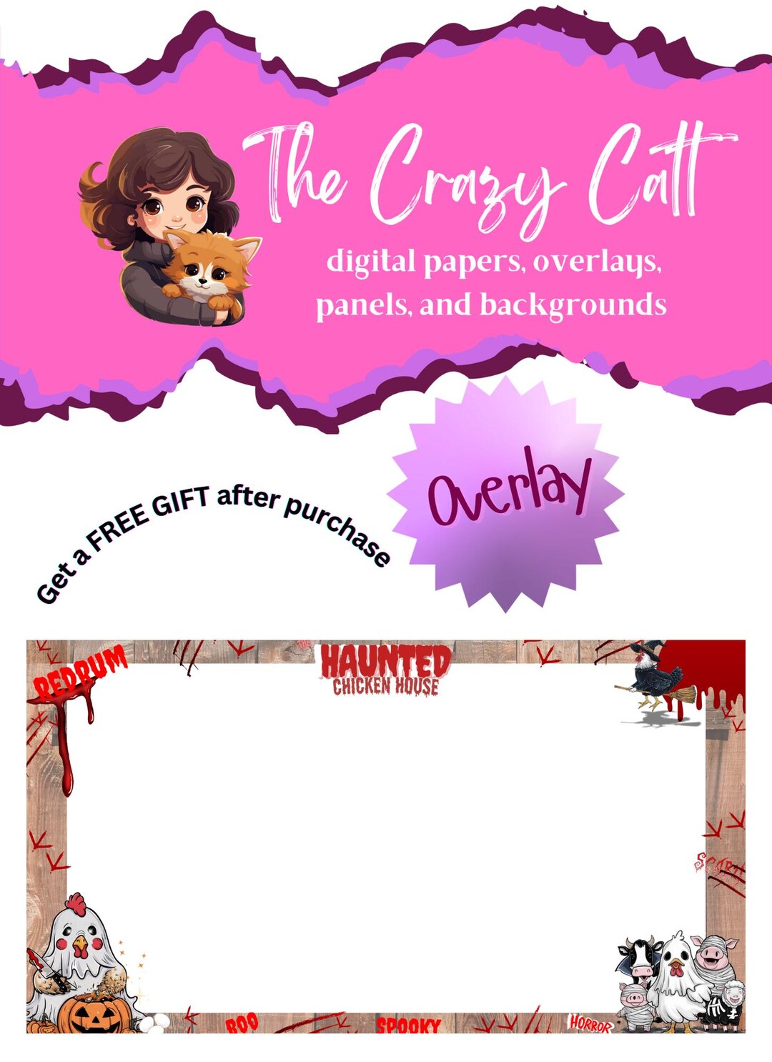 The Haunted Chicken House Part 1 Overlay Animated Twitch / Streamer ...