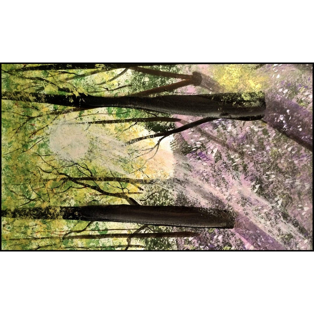 Nature-inspired Fabric Wall Art, Home Decor, Forest Scene Tapestry ...