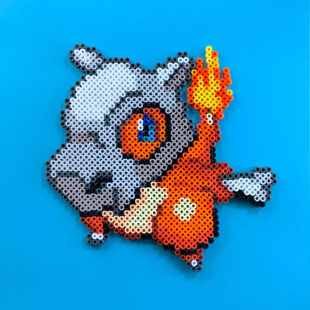 Charmander/cubone Perler Pokemon Fusion - Etsy
